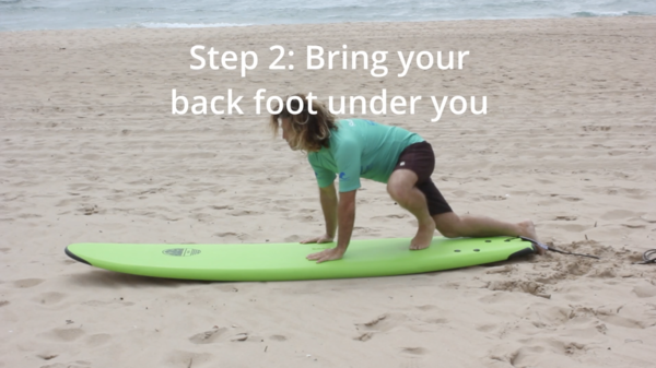 Best way to pop up and take off on a surfboard for beginners – Breakthrough Surf School | Costa ...